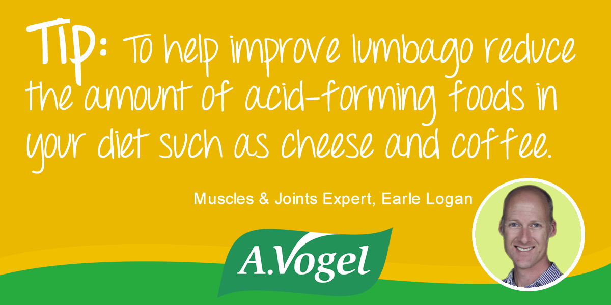 Lumbago causes, symptoms and treatments from A.Vogel