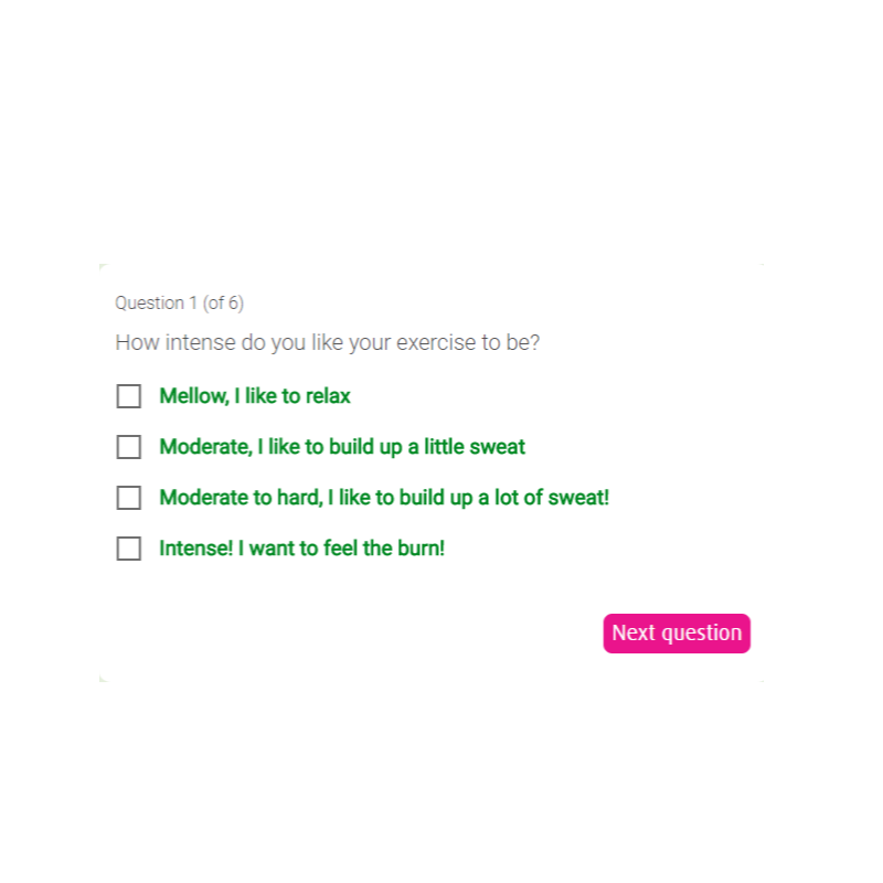 Find out the best exercise for you!