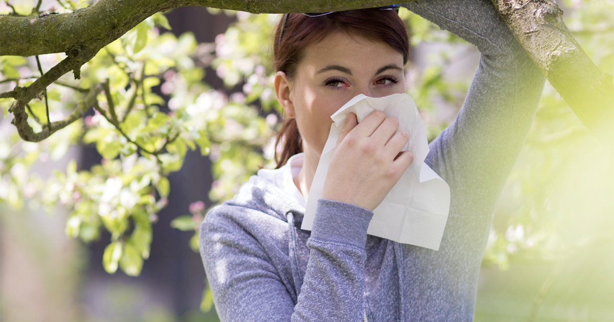How can you protect your skin during the hayfever season?