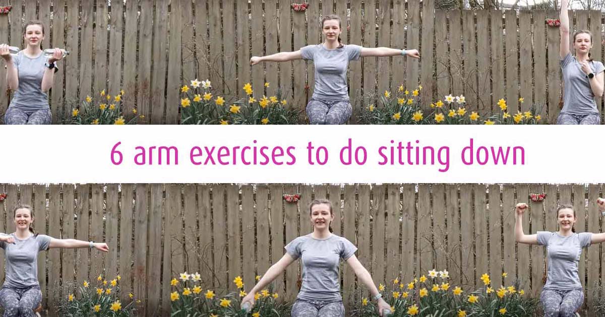 How can I tone my arms while sitting?
