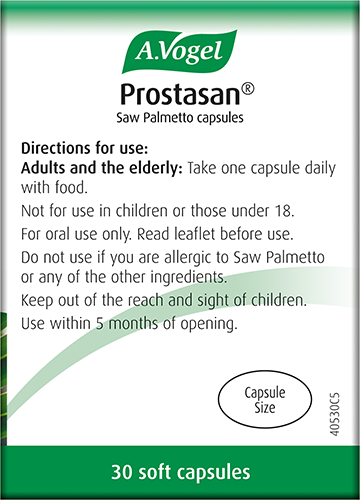 Prostasan® Saw Palmetto – for men with an enlarged prostate